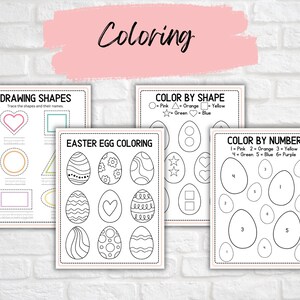 Printable Easter Preschool Activity Bundle - Etsy