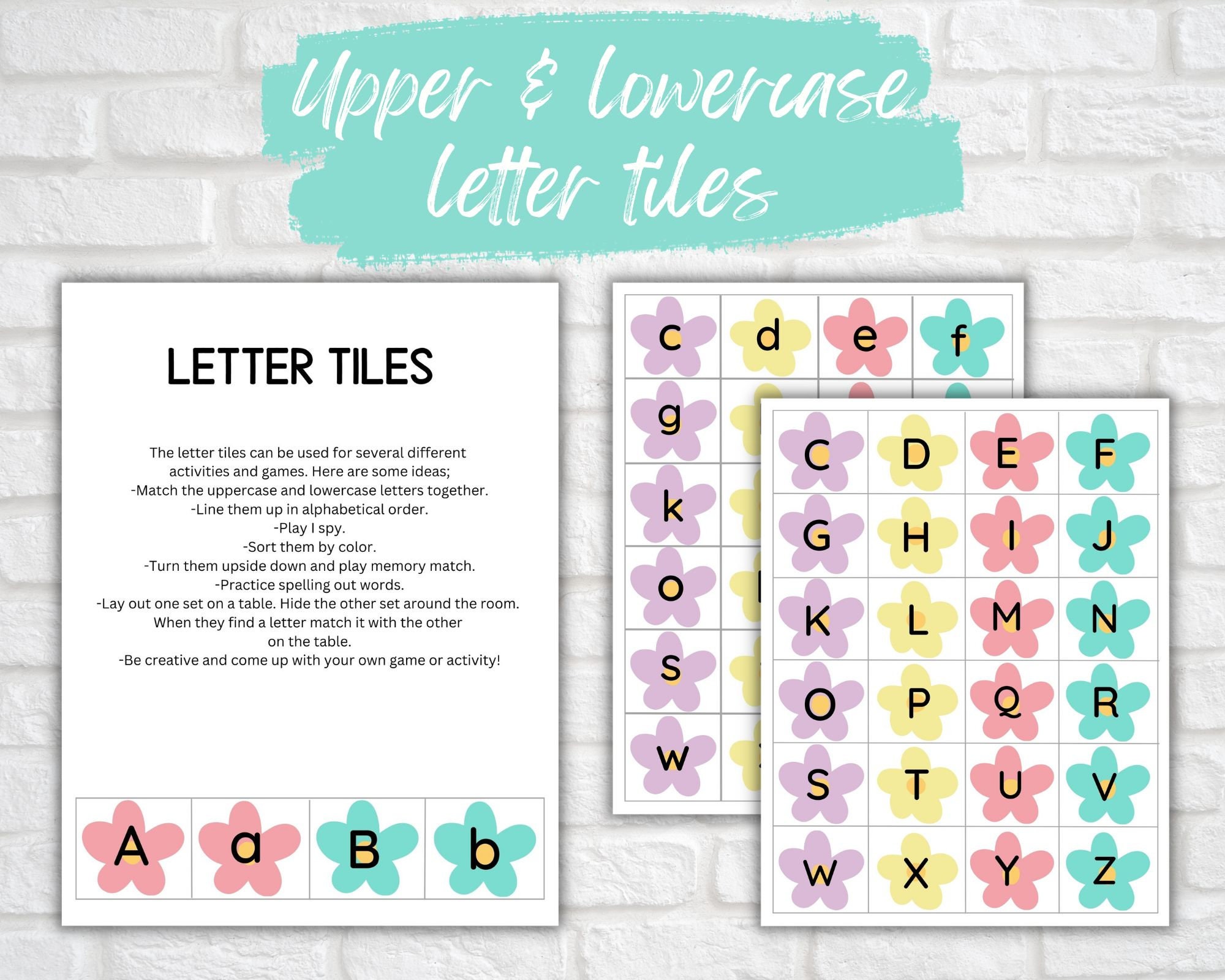 Printable Spring Preschool Activity Bundle - Etsy