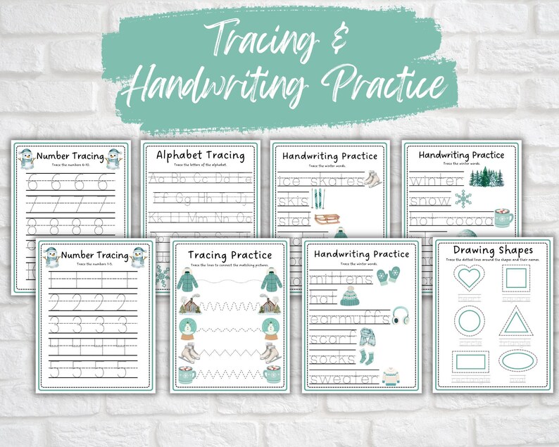 Printable Winter Preschool Activity Bundle - Etsy