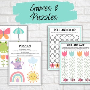 Printable Spring Preschool Activity Bundle - Etsy