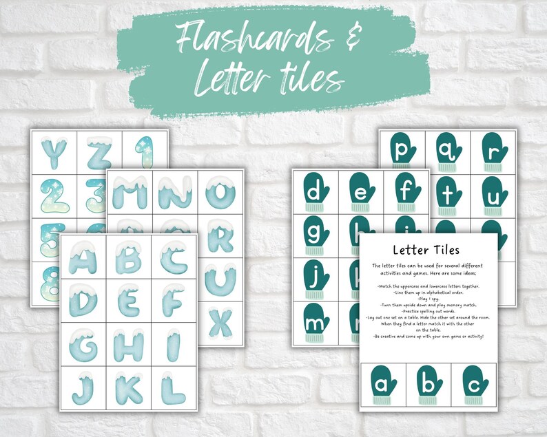 Printable Winter Preschool Activity Bundle - Etsy