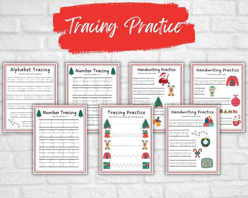 Printable Christmas Preschool Activity Bundle - Etsy