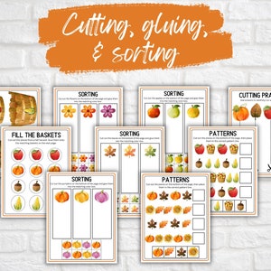 Printable Fall/autumn Preschool Activity Bundle - Etsy