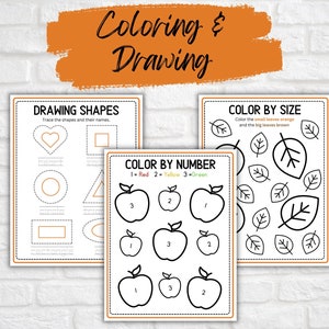 Printable Fall/autumn Preschool Activity Bundle - Etsy