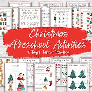 Printable Easter Preschool Activity Bundle - Etsy