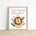 Nursery Bible Verse Wall Art, Safari Animals Wall Art, Nursery Animal ...