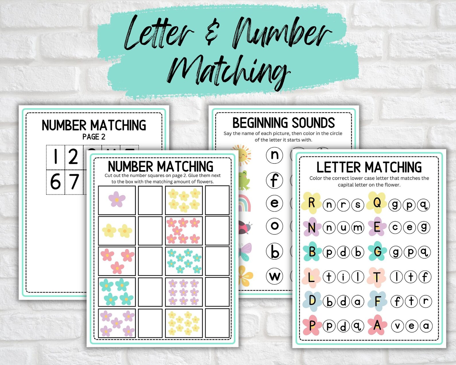 Printable Spring Preschool Activity Bundle - Etsy