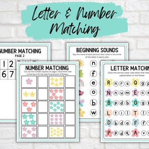 Printable Spring Preschool Activity Bundle - Etsy