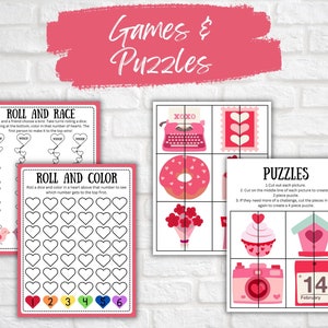 Printable Valentine's Day Preschool Activity Bundle - Etsy