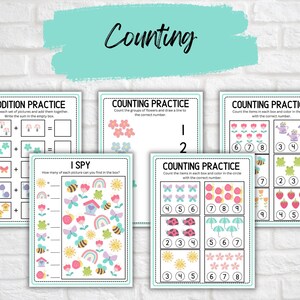 Printable Spring Preschool Activity Bundle - Etsy