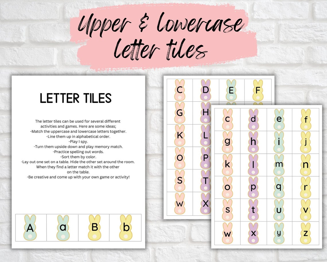 Printable Easter Preschool Activity Bundle - Etsy