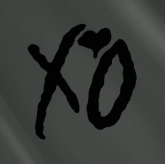 The Weeknd Xo Logo Black