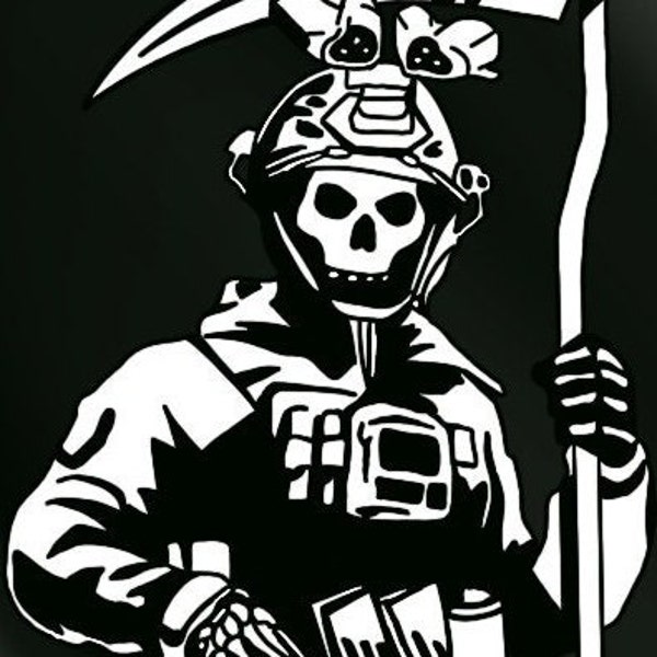 Ghost Mw2 Decal - Etsy