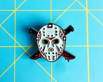 Jason Friday the 13th Inspired GLOW in the Dark Soft Enamel Pin - Etsy