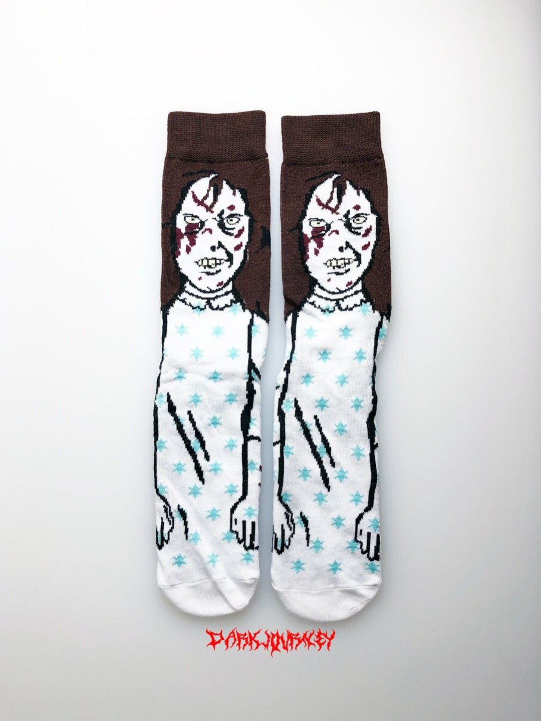 The Exorcist Horror Socks - Etsy