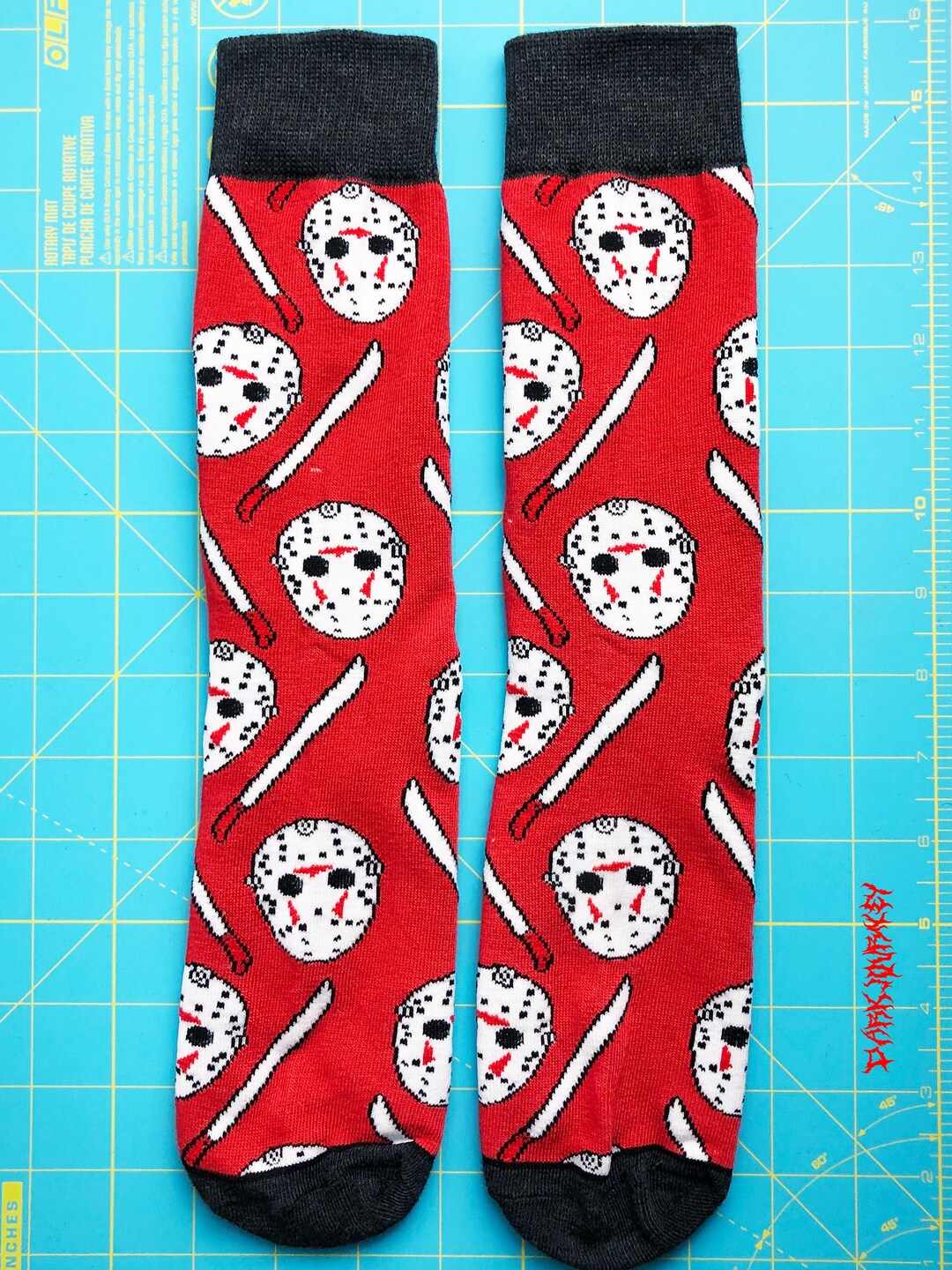 Jason Voorhees Horror Socks 2 - Etsy
