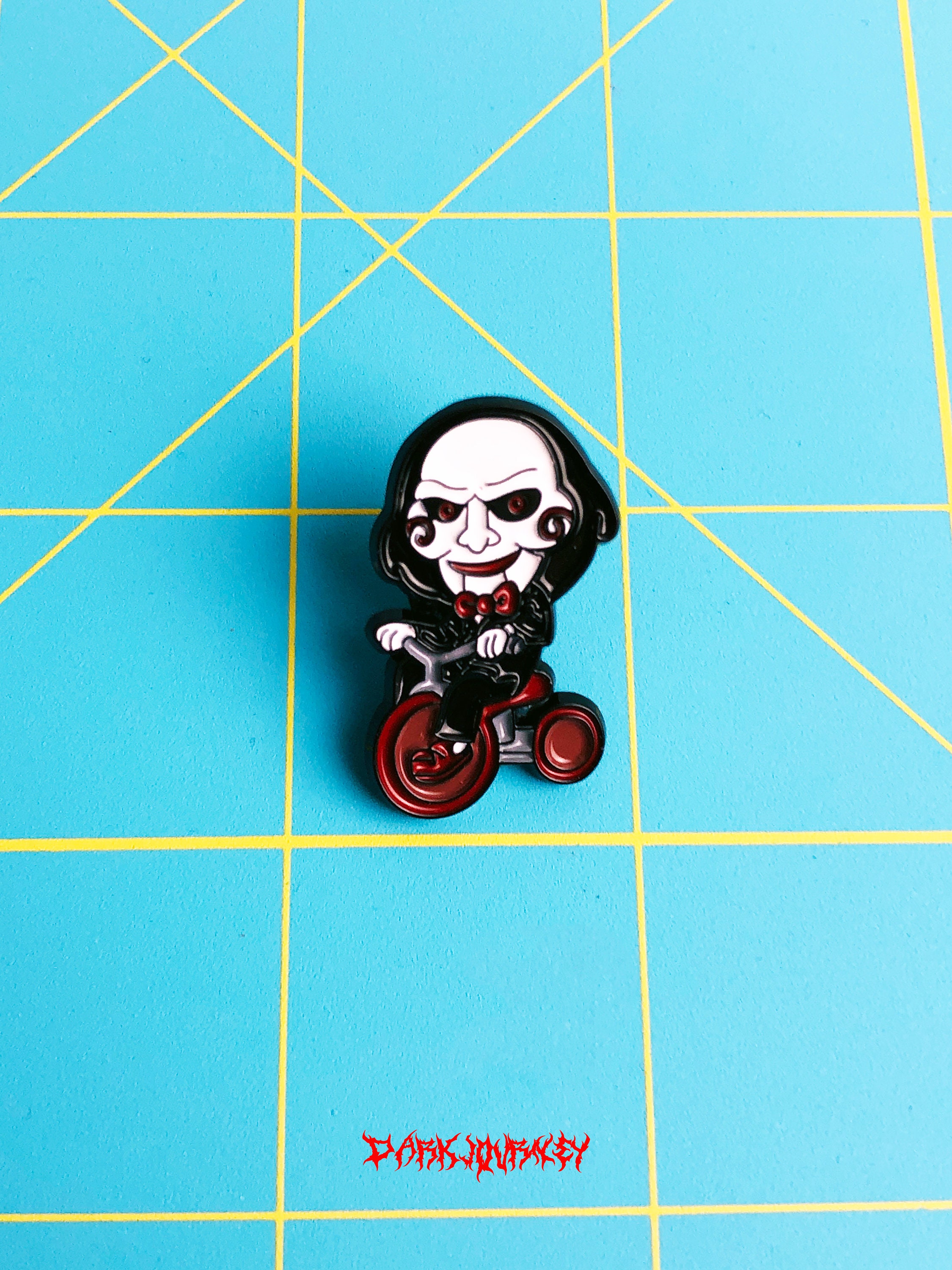 Jigsaw Saw Horror Pin Brooch - Etsy