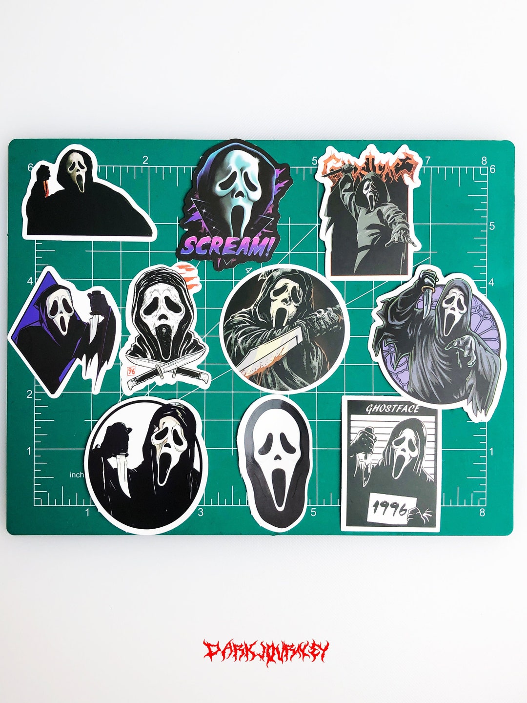 10 Pack Scream Ghostface Stickers - Etsy