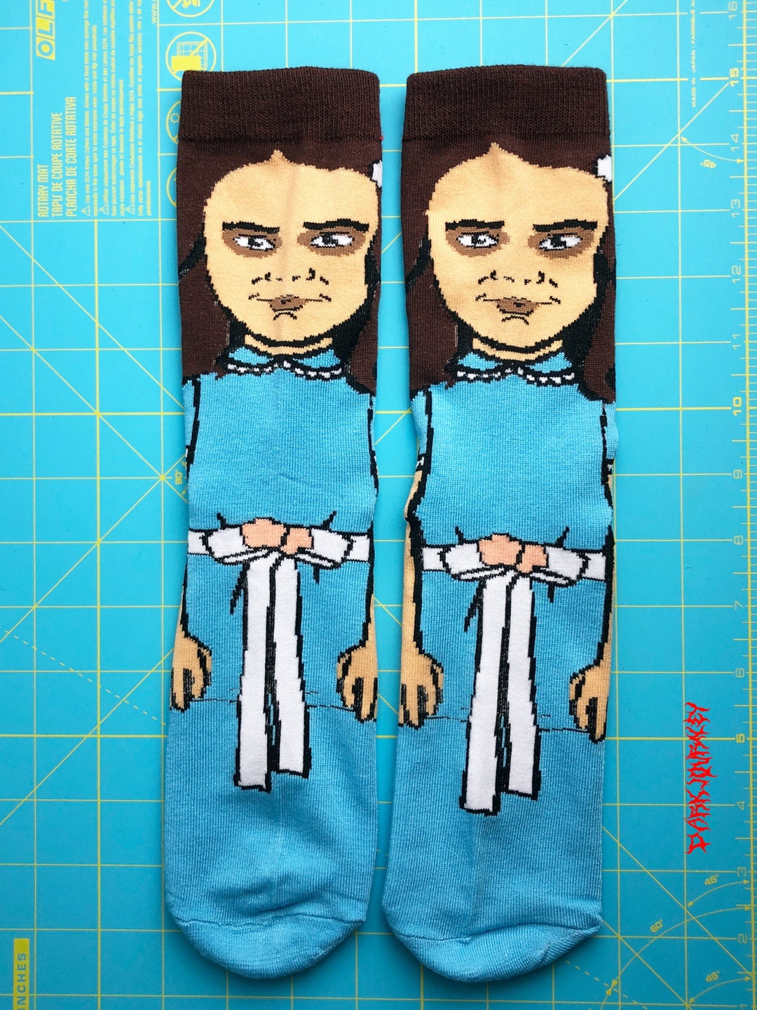 The Shinning Twins Horror Socks - Etsy