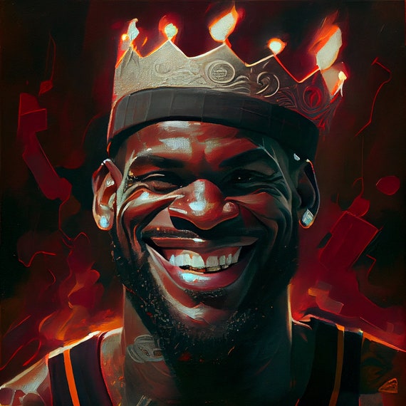 Lebron James Logo Crown Red