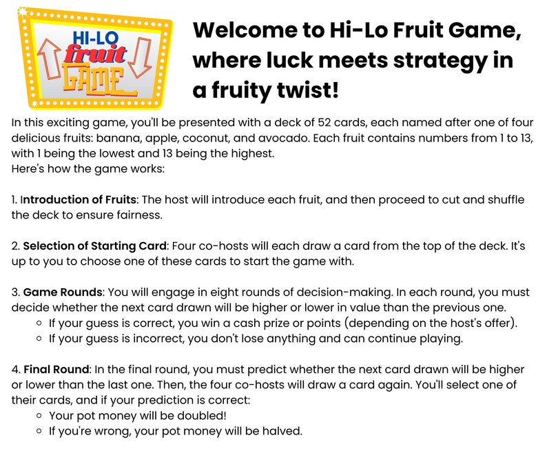 Printable Party Games for Everyone and Kids Birthday Party, Family ...