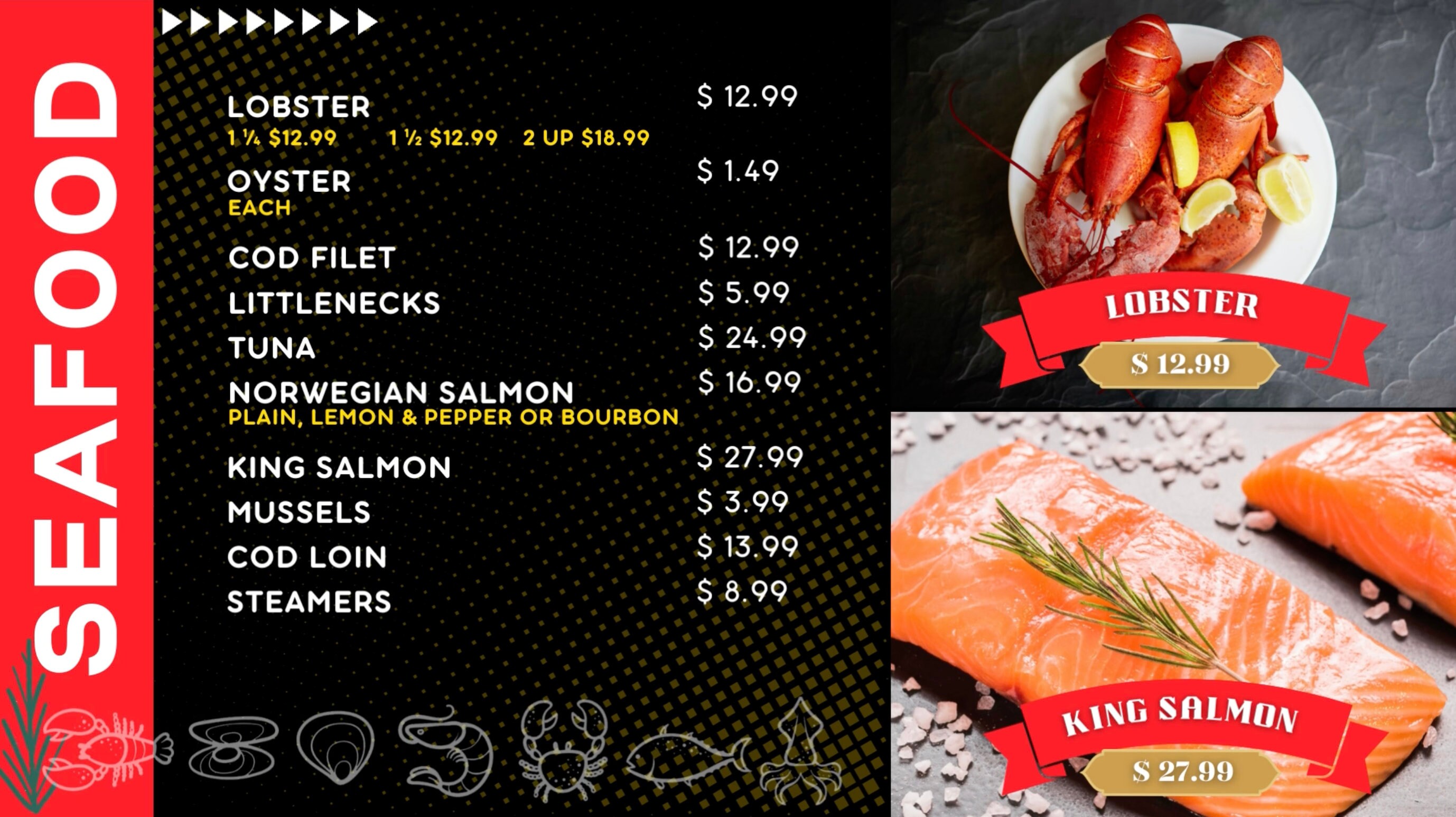 Custom Order TV Menu Board for Restaurant Digital Board Menu Easy to ...