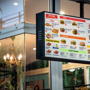 Burger and Fries Food Menu Editable Canva for Restaurant Desserts, Food ...