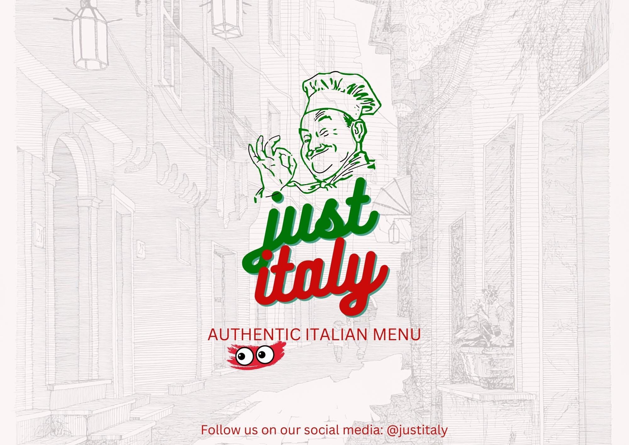 Italian Food Menu Editable Canva for Restaurant Italy Pizza, Pasta and ...