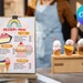 Dessert Menu Template Canva, the Dessert Sign, A4, A5, A3, A0 Portrait ...