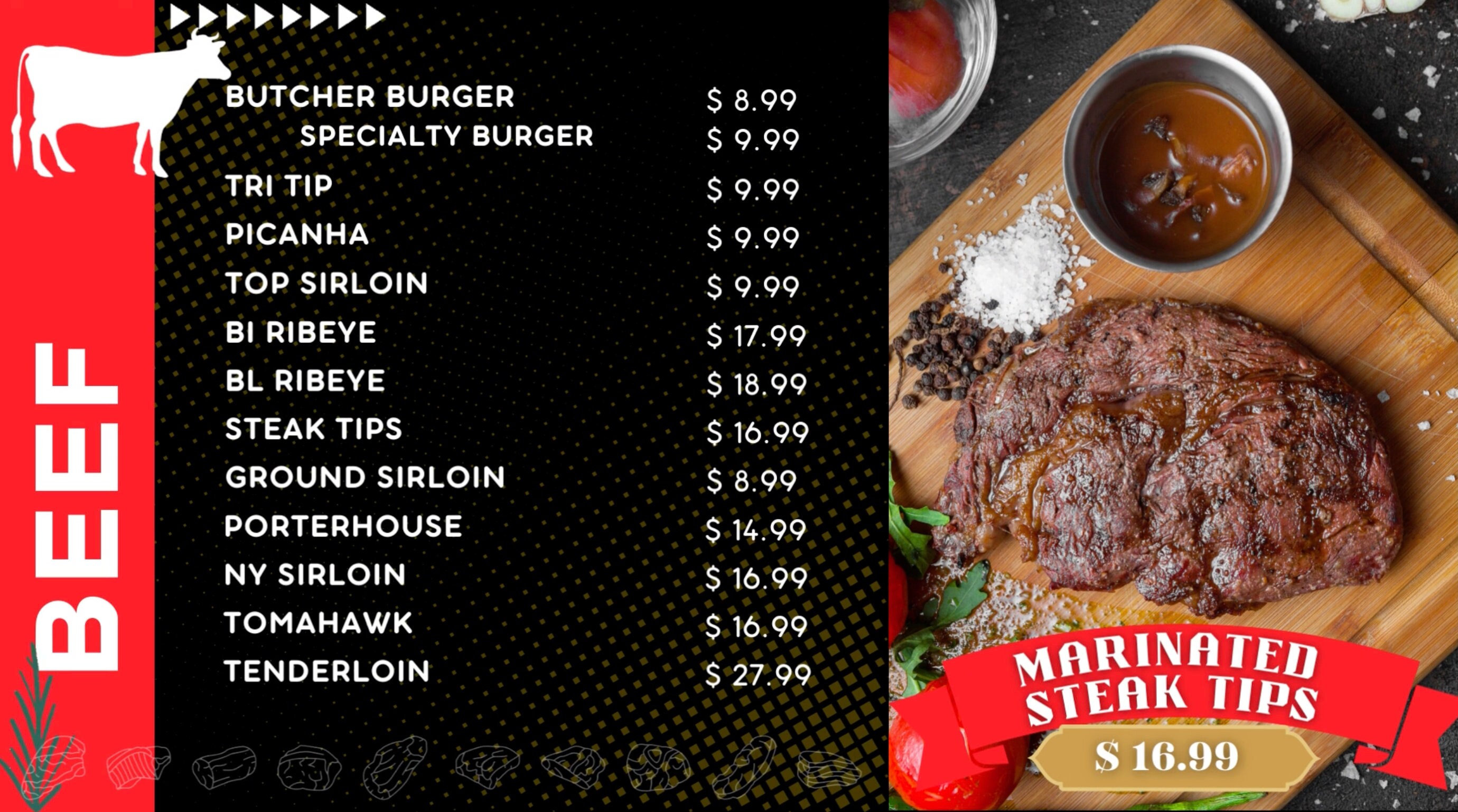 Custom Order TV Menu Board for Restaurant Digital Board Menu Easy to ...