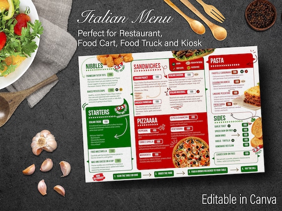 Italian Food Menu Starters