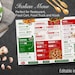 Italian Food Menu Editable Canva for Restaurant Italy Pizza, Pasta and ...