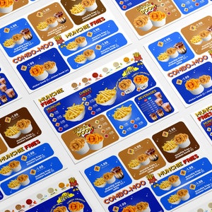 Editable Chicken and Fries Food Menu Template for Canva, Vibrant and ...