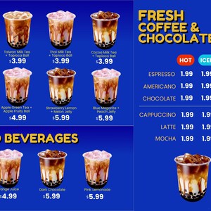 Digital TV Menu Board for Restaurant Digital Menu Board Menu Screen ...