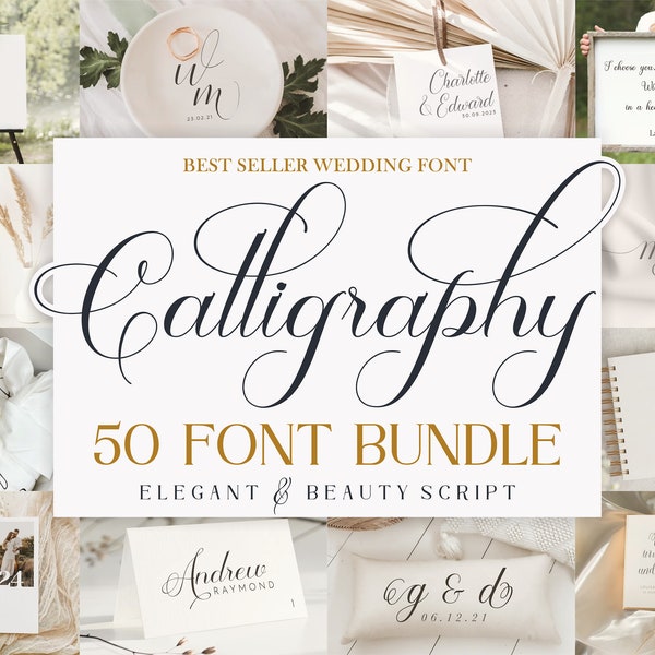 Calligraphy Font - Etsy