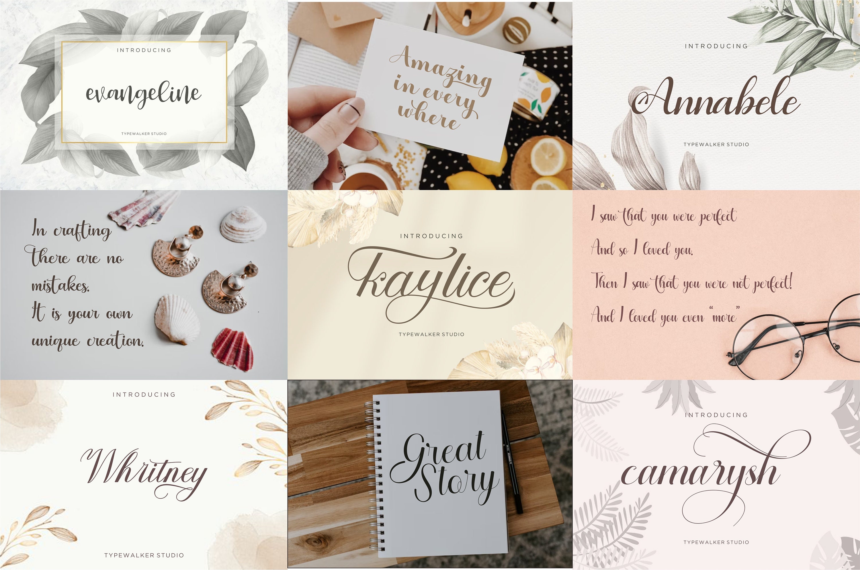 Handwritten Font Bundle Calligraphy Fonts Cricut Font - Etsy