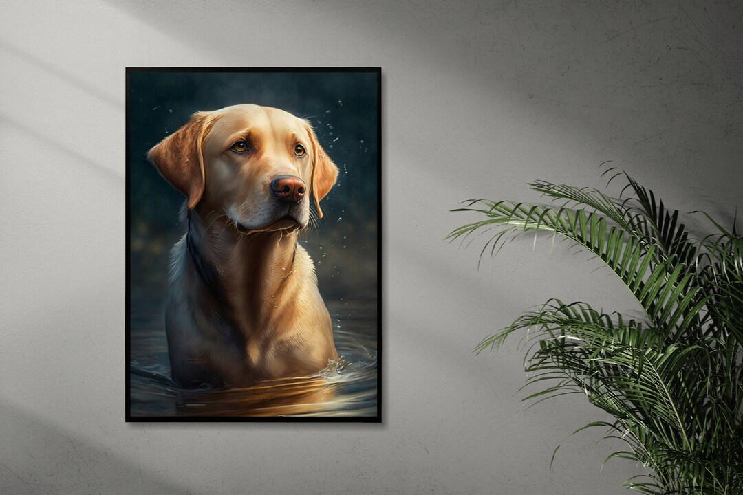 Labrador Retriever Digital Artwork for Dog Lovers - Etsy
