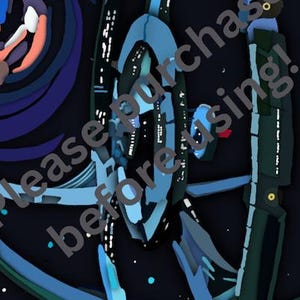 Star Trek Deep Space Nine Poster Cut Paper DIGITAL Art Print - Etsy