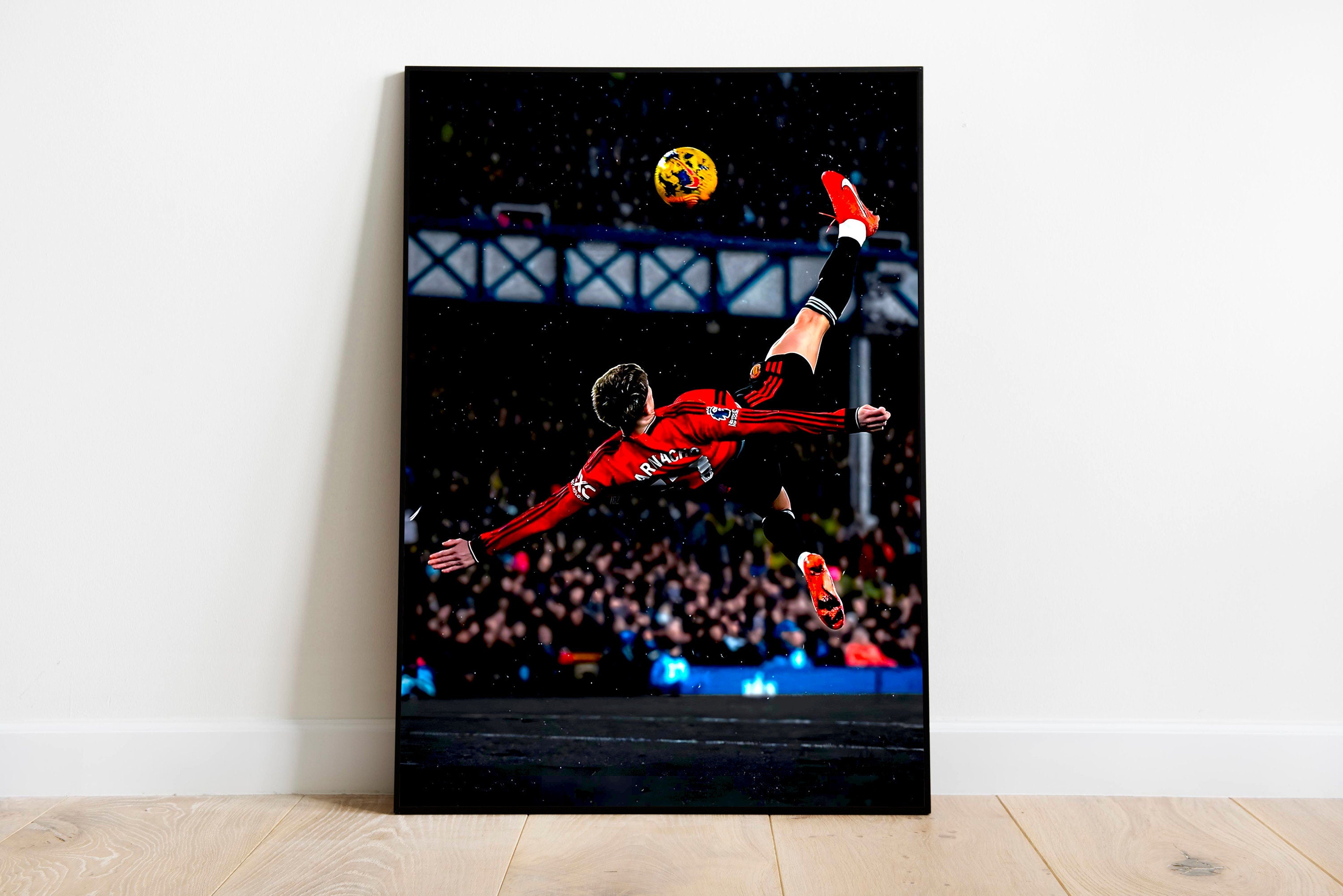 Alejandro Garnacho Bicycle Kick Poster | Man United Wall Art (digital ...