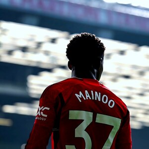 Digital Kobbie Mainoo Manchester United Football Poster | Man United ...