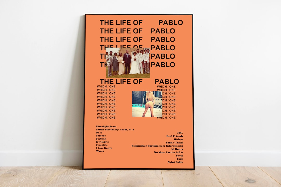Kanye West Life of Pablo Album Cover Retro Poster - Etsy UK