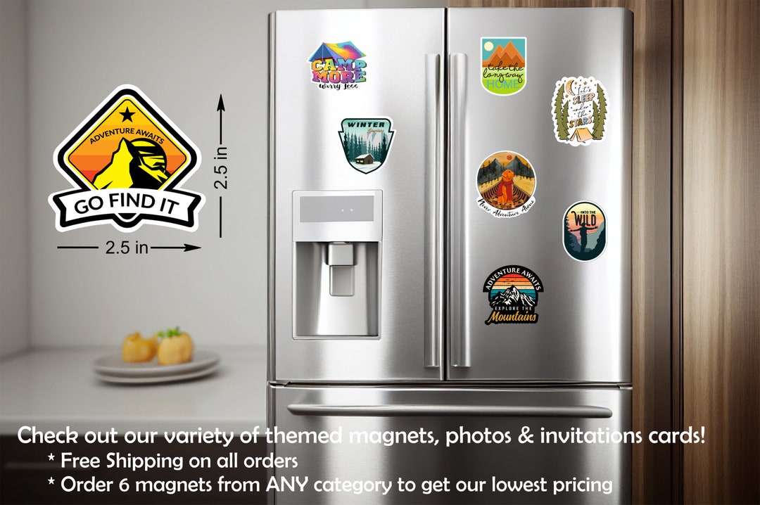 Camping & Adventure Magnets | Fridge Refrigerator Magnets | Office ...