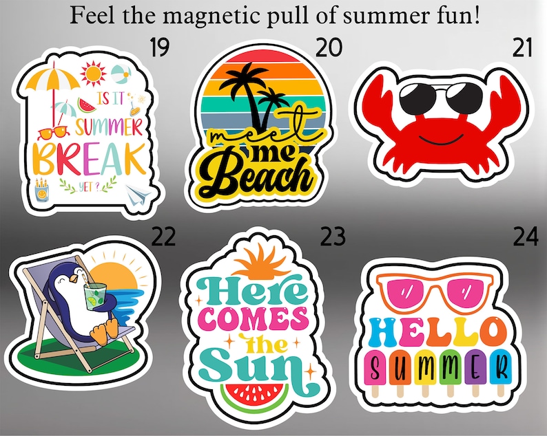 Summer Magnets, Beach Life Magnet, Gift for Her, Summer Vibes, Fridge ...