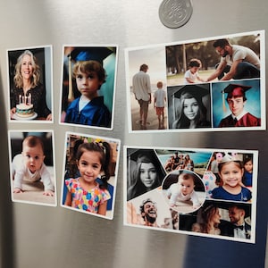 Photo Magnets Multiple Sizes: 3x3, 4x3 4x6, 5x7 With Text Option - Etsy
