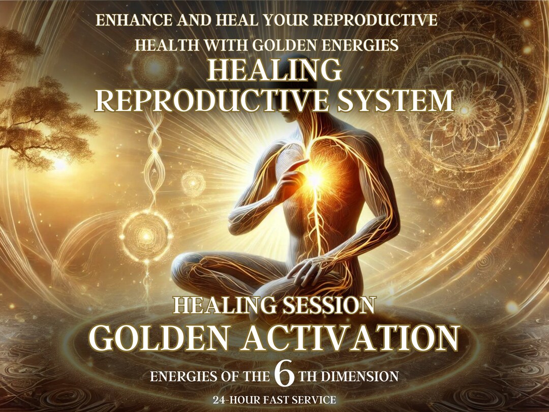 Golden Energy Healing Activation: Reproductive System Cleanse - Etsy