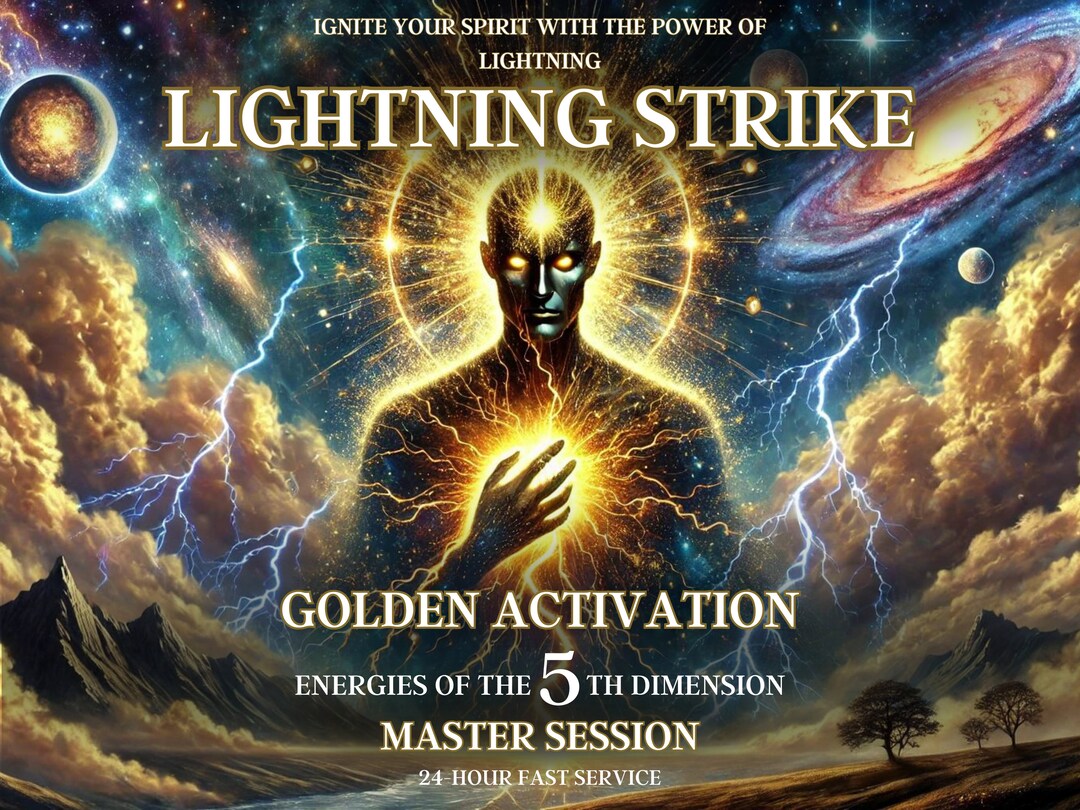 Lightning Strike Golden Activation Ignite Your Spirit With the Power of ...