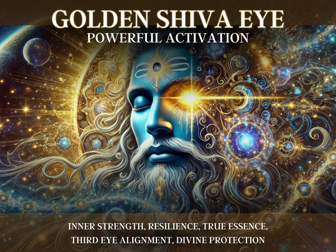 Golden Shiva Eye Activation: Third Eye Alignment, Inner Strength - Etsy