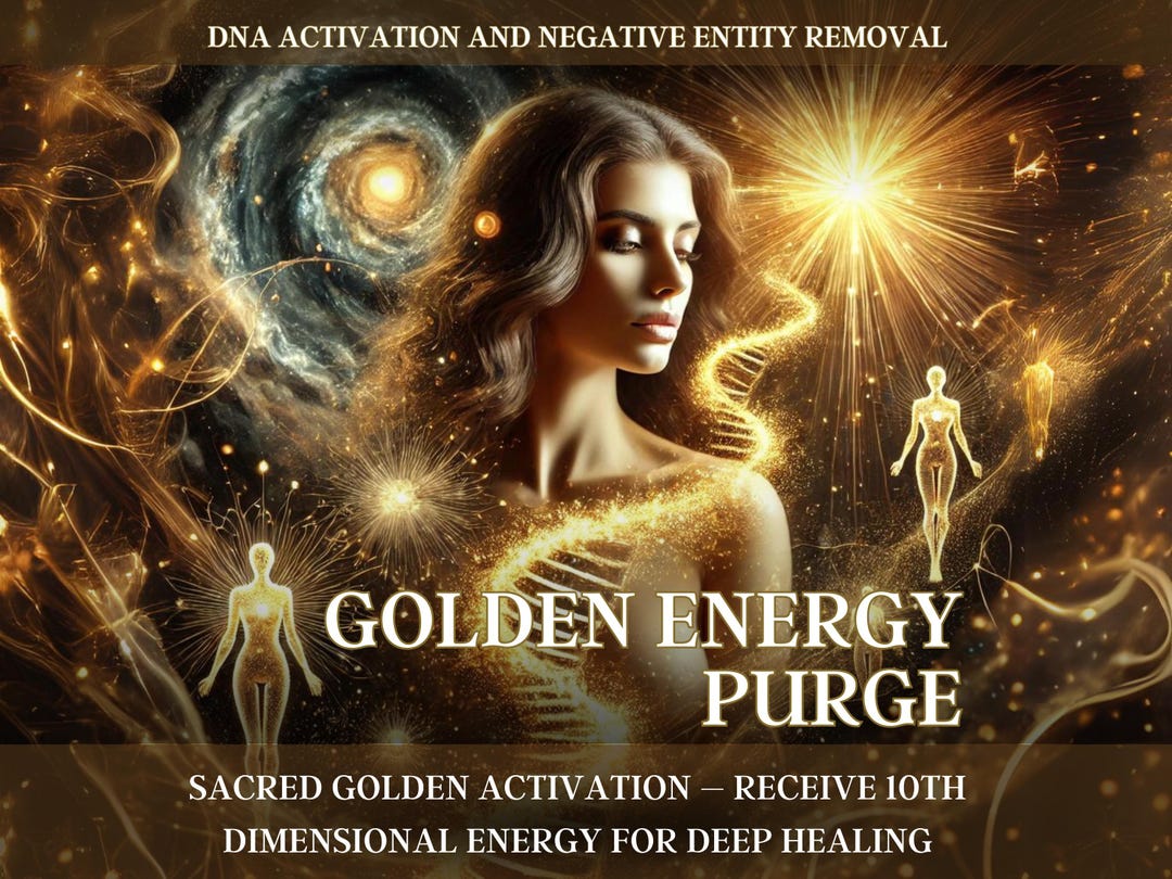 Golden Energy Purge – DNA Activation and Negative Entity Removal - Etsy