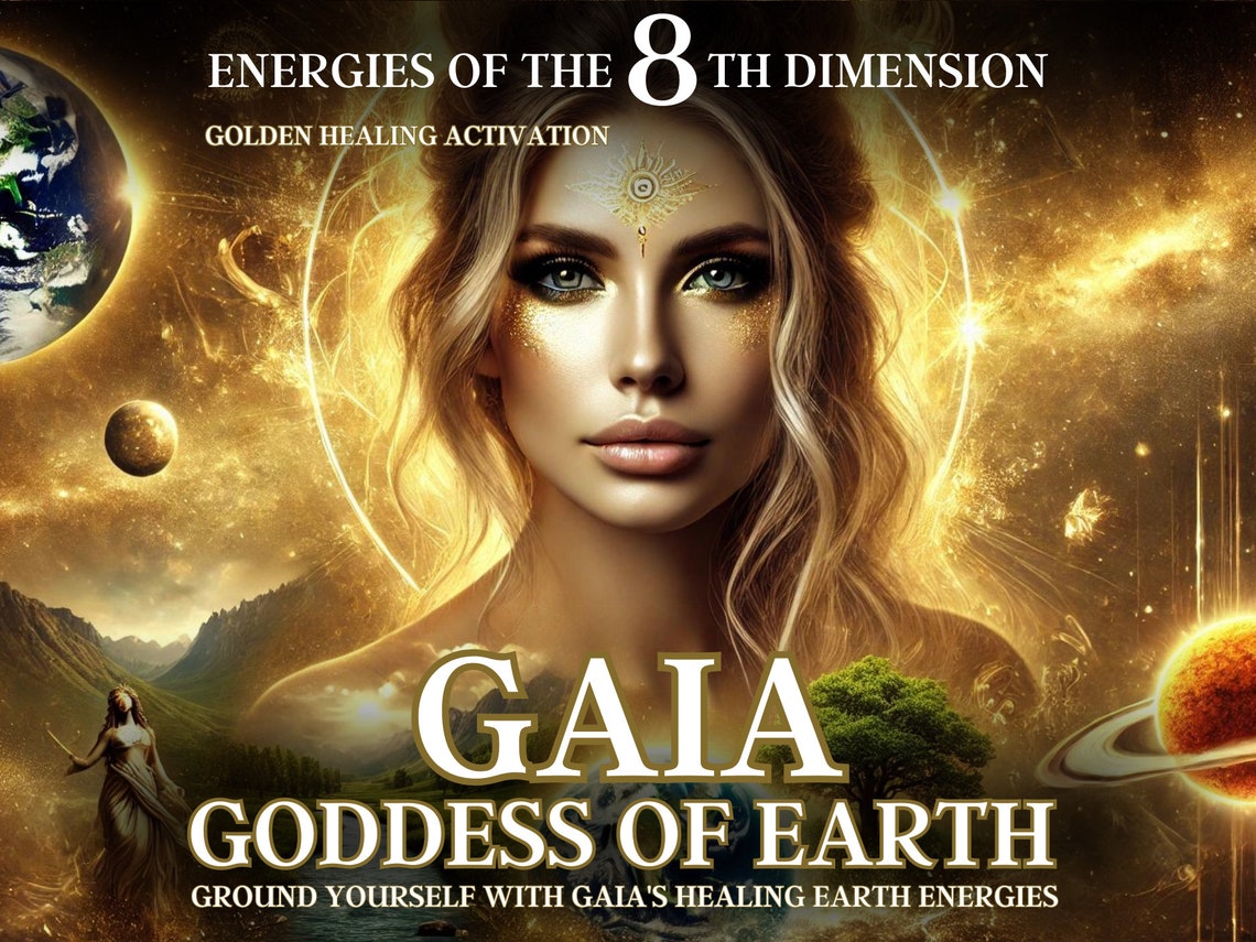 Gaia, Goddess of Earth Golden Healing Activation Ground Yourself With Gaia's Healing Earth ...