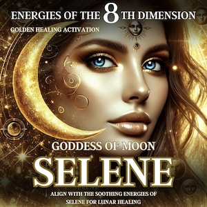 Selene Goddess of Moon Golden Healing Activation - Etsy